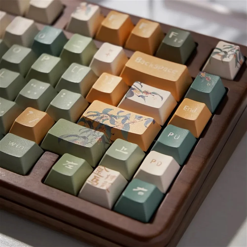Original-Ancient-Style-Jin-Gui-Oolong-Keycaps-PBT-Cherry-152-Keys ...