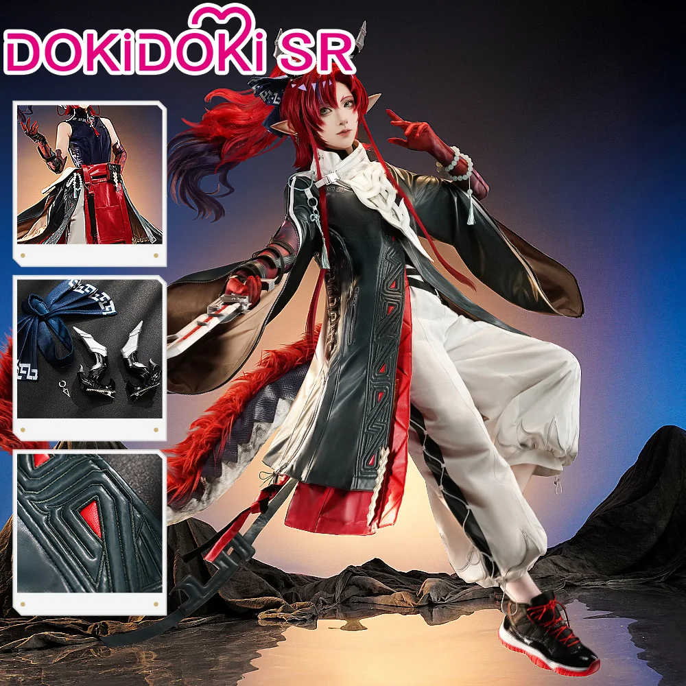 Yu Cosplay Costume Game Arknights DokiDoki-SR Men Dragon Cosplay Horns ...