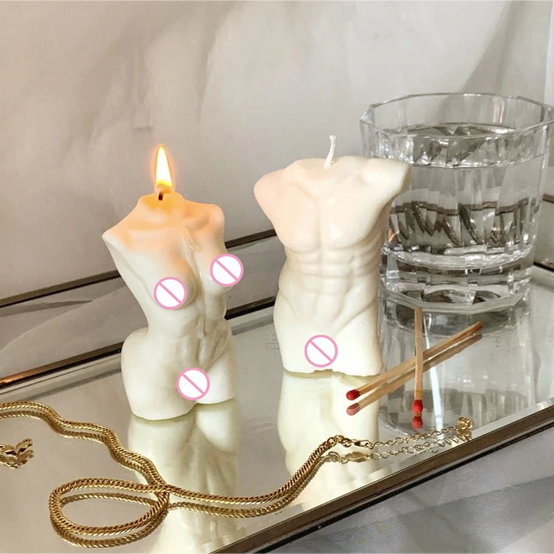 Couples body candle room decorative aromatic candles figured body candles luxury decoration ...
