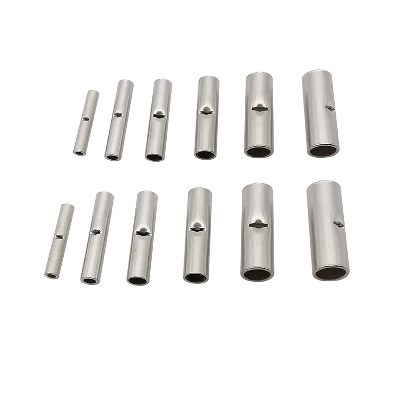 50-100Pcs-Butt-Wire-Connector-AWG-26-10-Copper-Bare-Tinned-Crimp ...