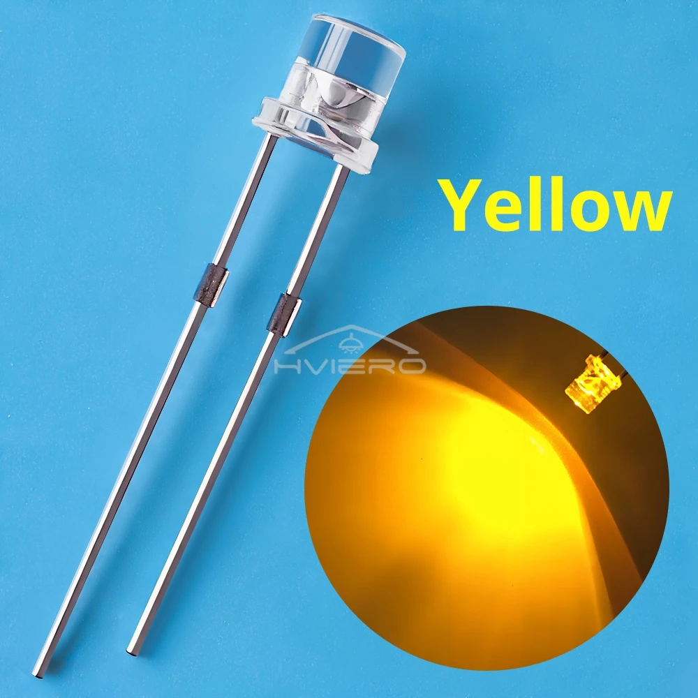 Litehouse Led 3mm Round Top Blue Flickering 3.3v LED Water Clear ...