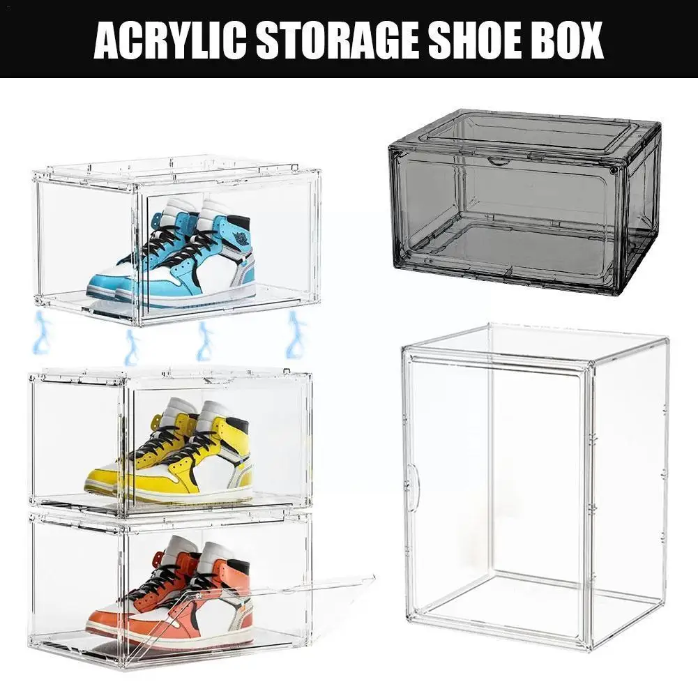 Thickened-Transparent-Shoe-Box-Flip-Plastic-Shoe-Box-Cabinet-Suction ...