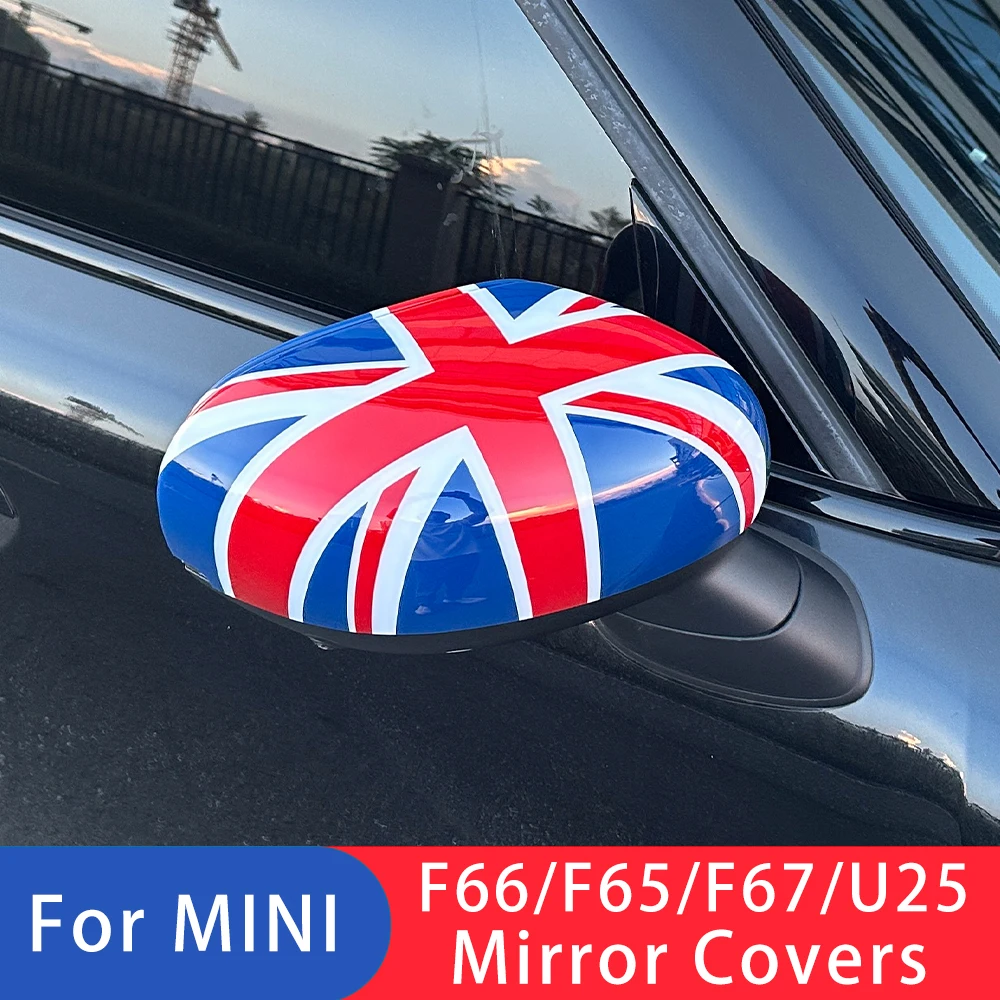 Car Rearview Mirror Cover Stickers For MINI Cooper U25 F65 F66 F67 Side ...