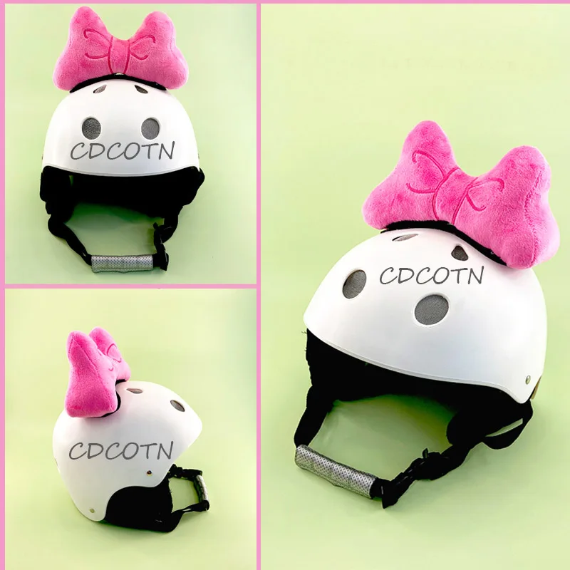 3D-Plush-Cute-Bowknot-Motorcycle-Electric-Vehicle-Helmet-Decoration ...