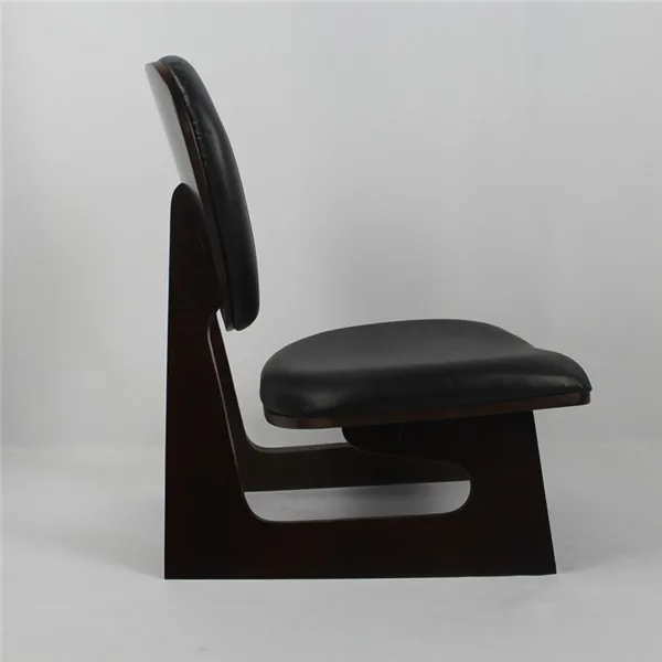 Japanese-Style-Wood-Low-Chair-Stool-Mahogany-Finish-Living-Room ...