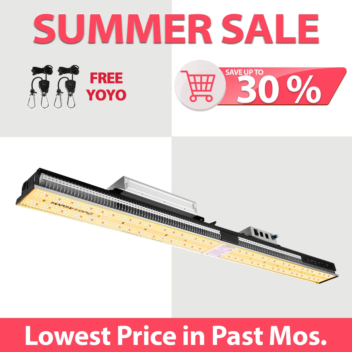 Mars Hydro Sp 3000 Full Spectrum Led Grow Light Samsung Lm301b 300w ...