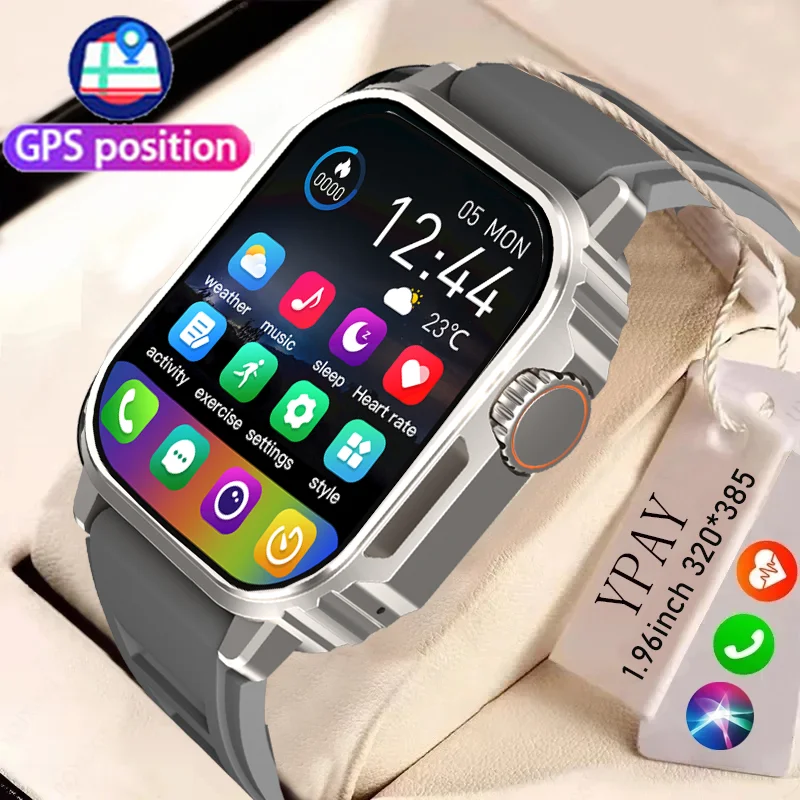 New-Outdoor-Men-s-smartwatch-Compass-GPS-Motion-Track-HD-Bluetooth-Talk ...