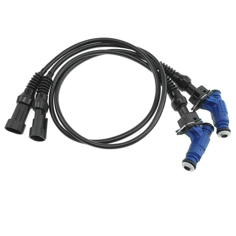 2PCS 1202863 0280156208 Fuel Injector With Pigtail Harness For Polaris ...