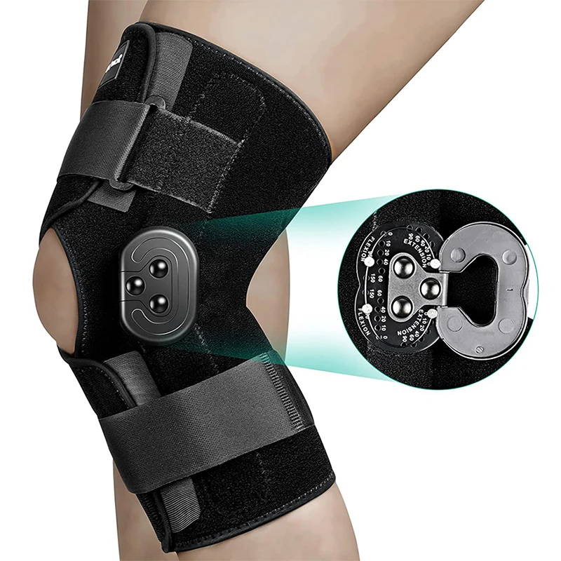 Rodillera-con-bisagras-soporte-de-rodilla-ajustable-con-estabilizadores ...