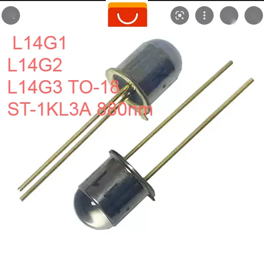 5PCS L14G1 L14G2 L14G3 TO-18 ST-1KL3A 880nm Optical sensor ...