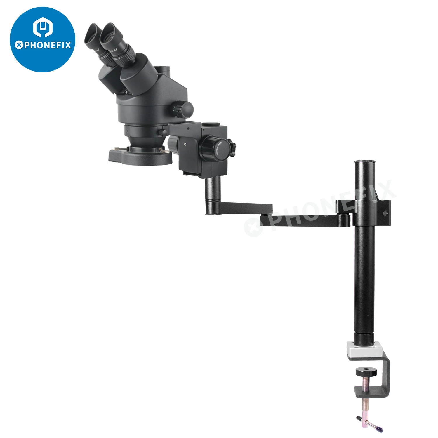 Universal-Articulating-Arm-Rotatable-Microscope-Stand-50-76mm-Holder ...
