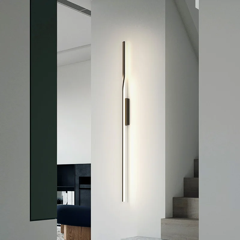 Modern Long LED Wall Lights for Bedroom Room Background Decorate living ...