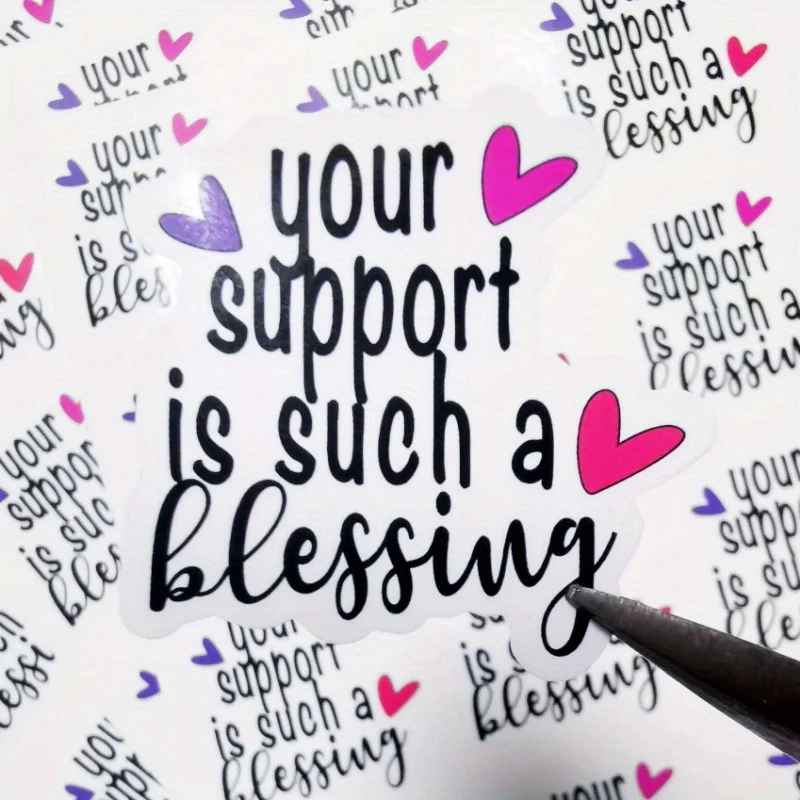 120pcs-Your-Support-is-Such-a-Blessing-Stickers-1-6-inch-Thank-You-for ...