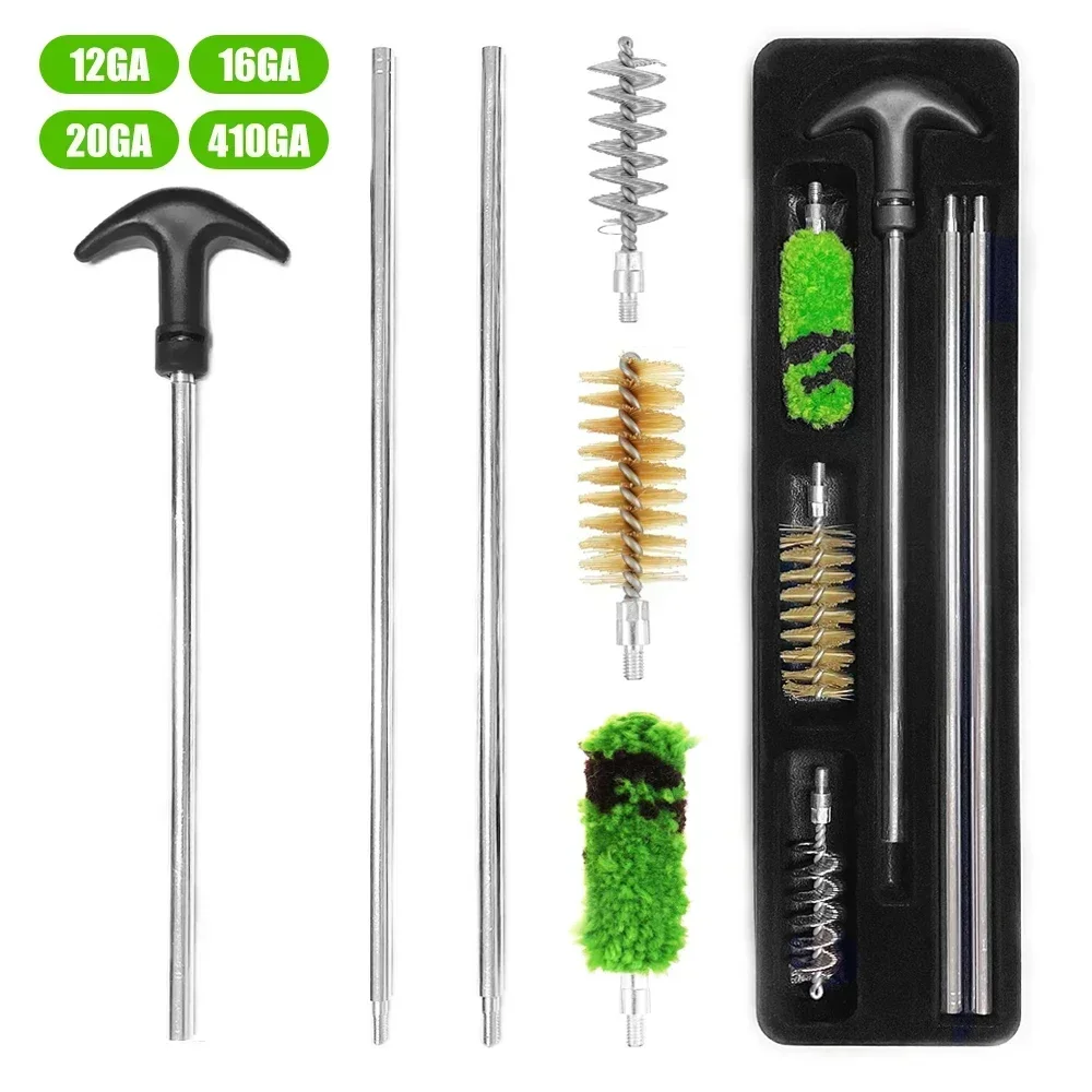 6Pcs/Set Gun Cleaning Kit 12 GA 16 GA 20 GA 410 GA Gauge Rod Brush ...
