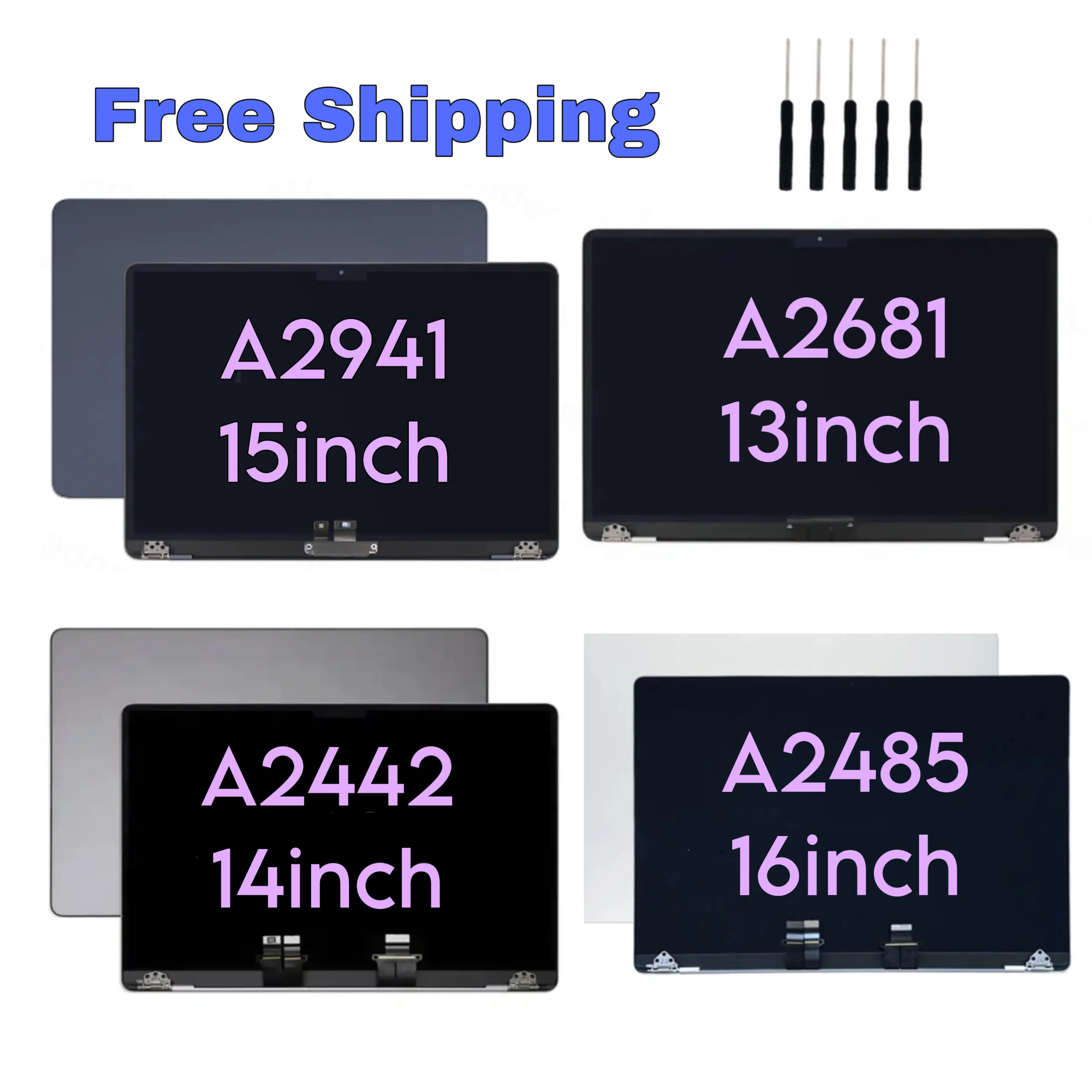 CY-Screen-For-Apple-Macbook-Lcd-Assembly-A2681-A2941-A2442-A2485-A1706 ...