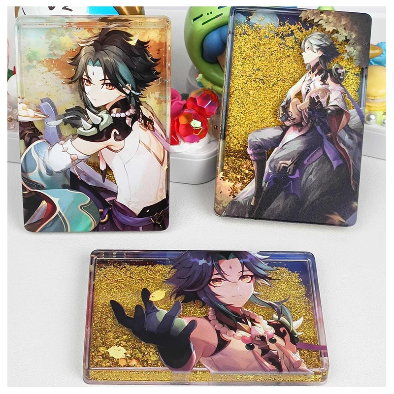 Genshin-Impact-Card-Brick-Acrylic-Quicksand-Card-Xiao-Christmas ...
