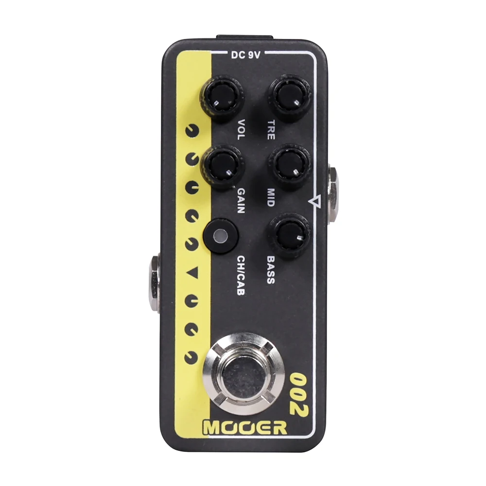 MOOER-002-Uk-Gold-900-Guitar-Effects-Pedal-Digital-Preamp-Multieffects ...