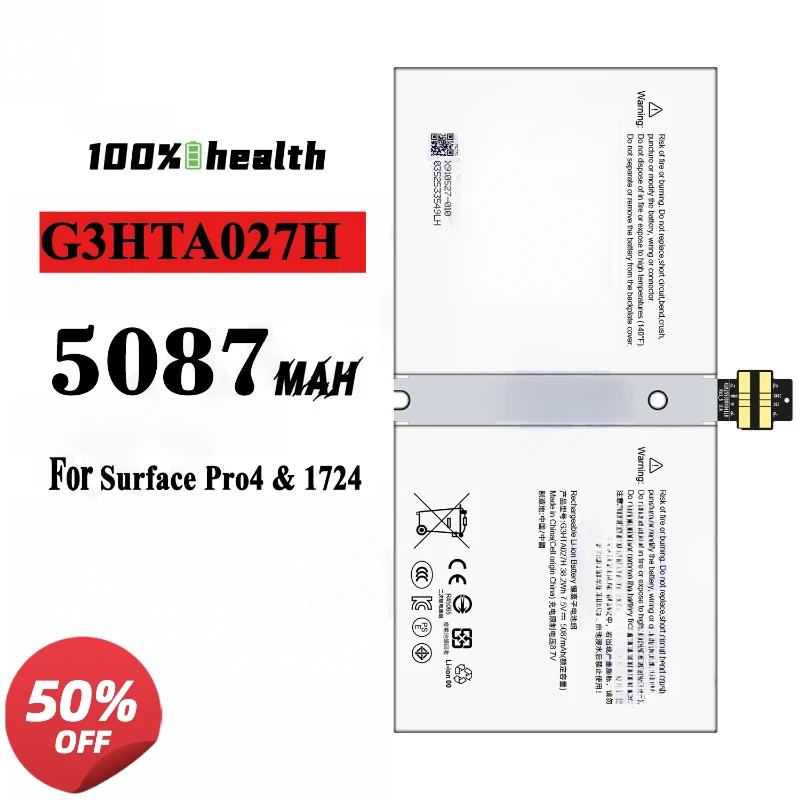 G3HTA027H Replacement laptop batteries battery for Microsoft Surface ...