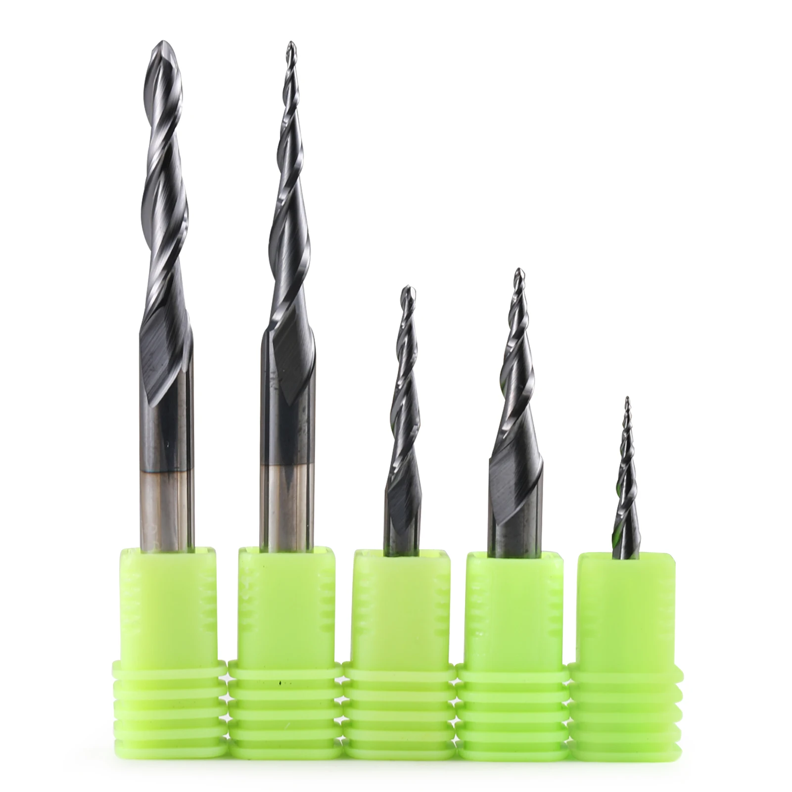 HOZLY-1Pcs-Ball-Nose-3-175mm-4mm-6mm-8mm-Tapered-End-Mills-Router-Bits ...