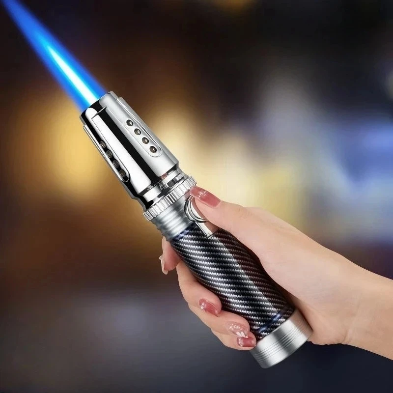 Butane-Gas-Turbo-Spray-Gun-Windproof-Straight-Flush-Blue-Flame-Metal ...