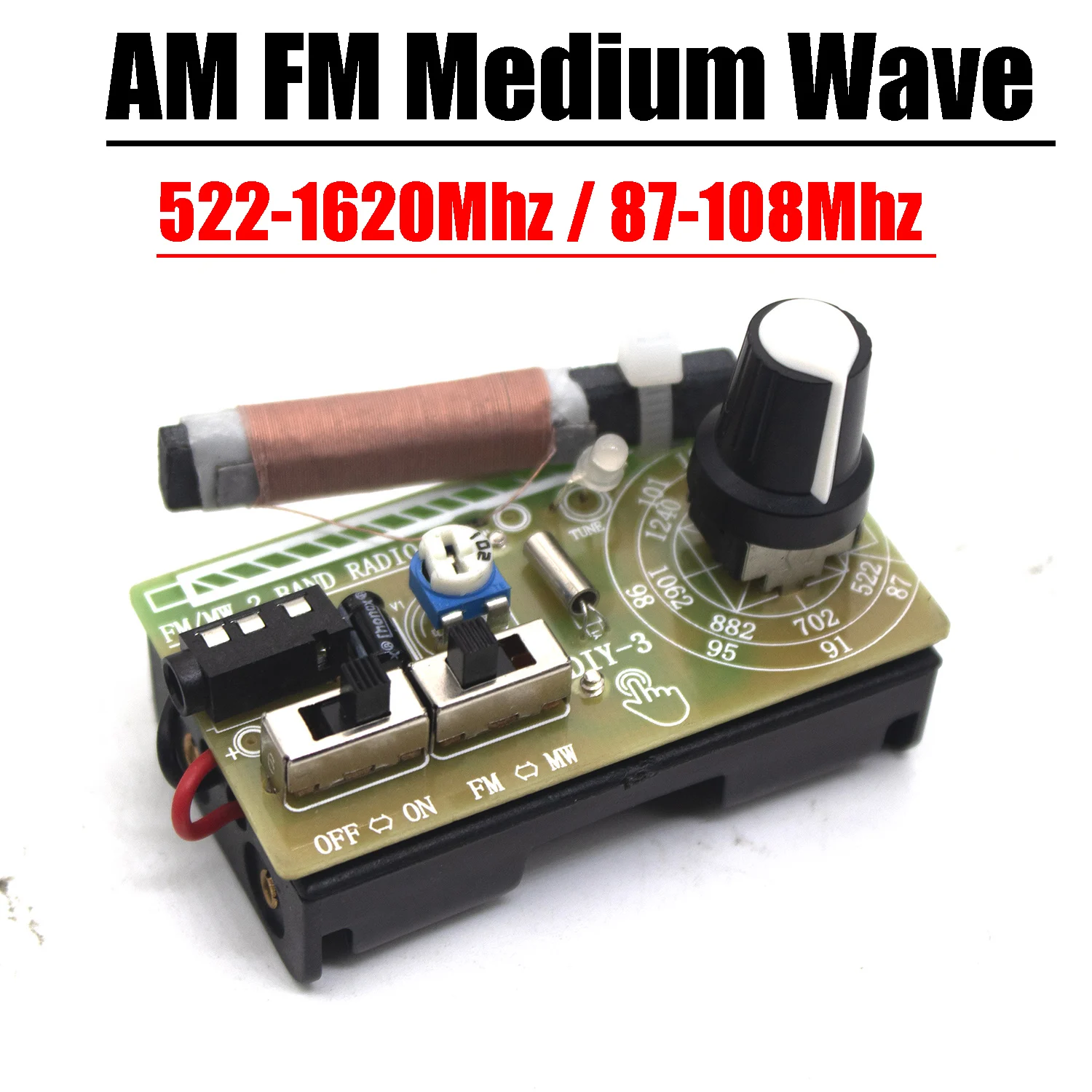 Mw Fm Medium Wave Headphone Radio Am Fm 2 Band 522 1620mhz 87 108mhz
