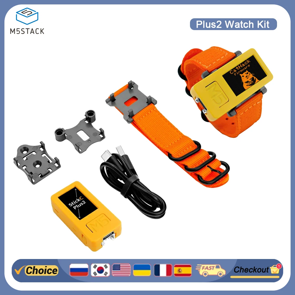 Placa de desarrollo M5Stack StickC PLUS2 ESP32 - LCD de 1,14", WiFi BLE, Arduino/MicroPython ...