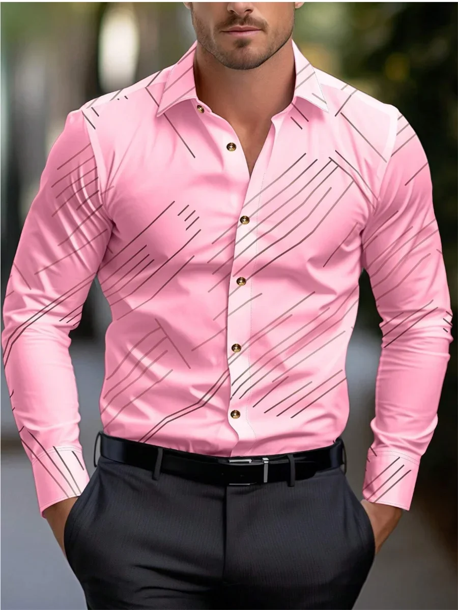 Camisa-de-traje-informal-para-hombre-Top-con-solapa-suave-y-c-moda ...