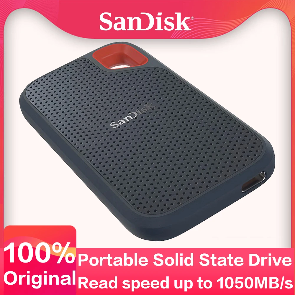 SanDisk unidad de estado sólido externa Extreme E61, SSD portátil V2, USB 3,2, Gen 2, tipo C ...