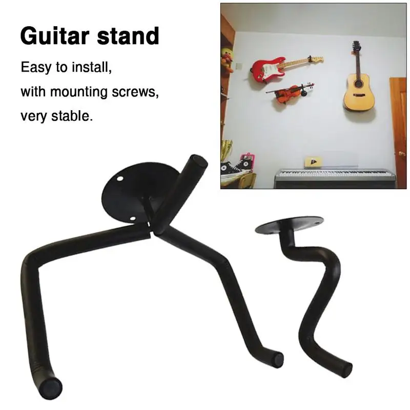 Guitar-Hanger-Wall-Mount-Metal-String-Instruments-Wall-Hangers-Stands ...