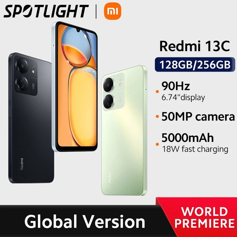 World-Premiere-Global-Version-Xiaomi-Redmi-13C-MediaTek-Helio-G85 ...