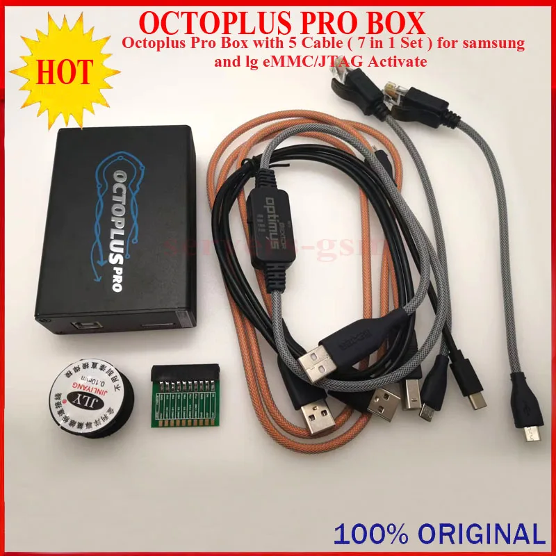 2023-New-Original-Octoplus-Pro-Box-with-5-Cable-7-in-1-Set-eMMC-JTAG ...