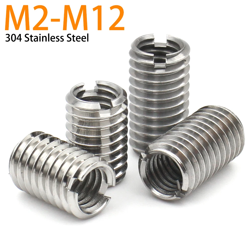 1-2-3-5-10pcs-M2-M12-Stainless-Steel-Sotted-Inside-Outside-Self-Tapping ...