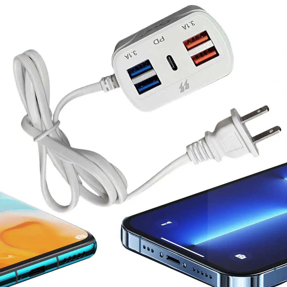 Multi-device-Usb-Power-Charger-Usb-Plug-Efficient-4-port-Usb-Pd-Type-c ...