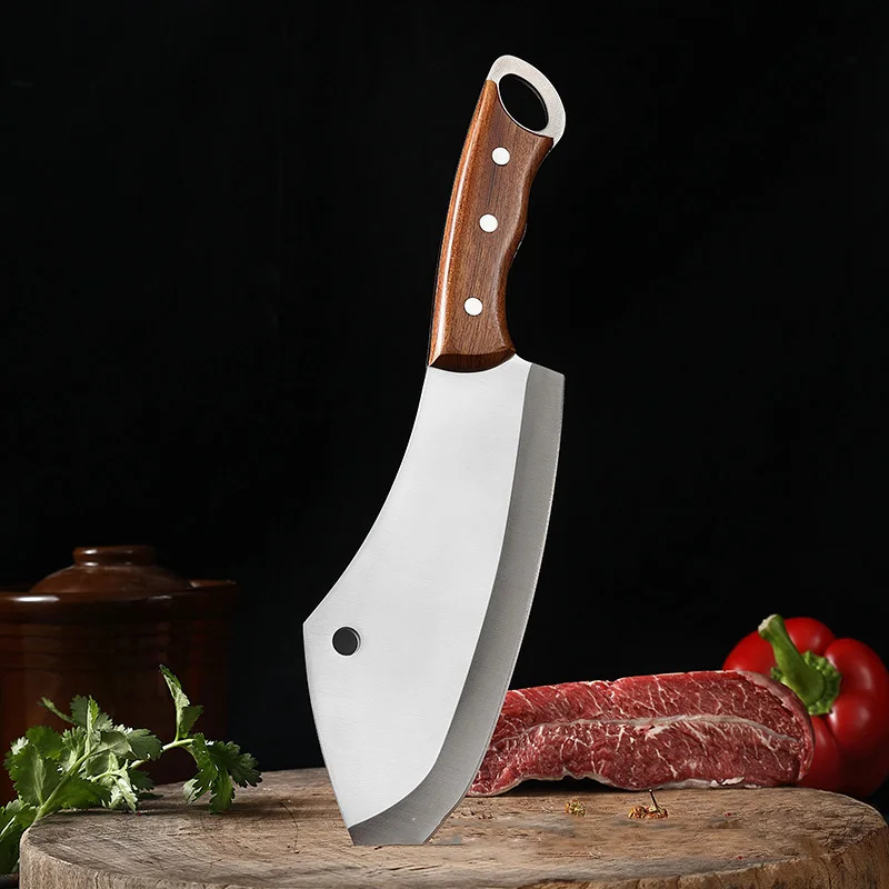 Heavy-Knife-Hand-Forge-Blade-Boning-Butcher-Kitchen-Knife-Chef-Cleaver ...