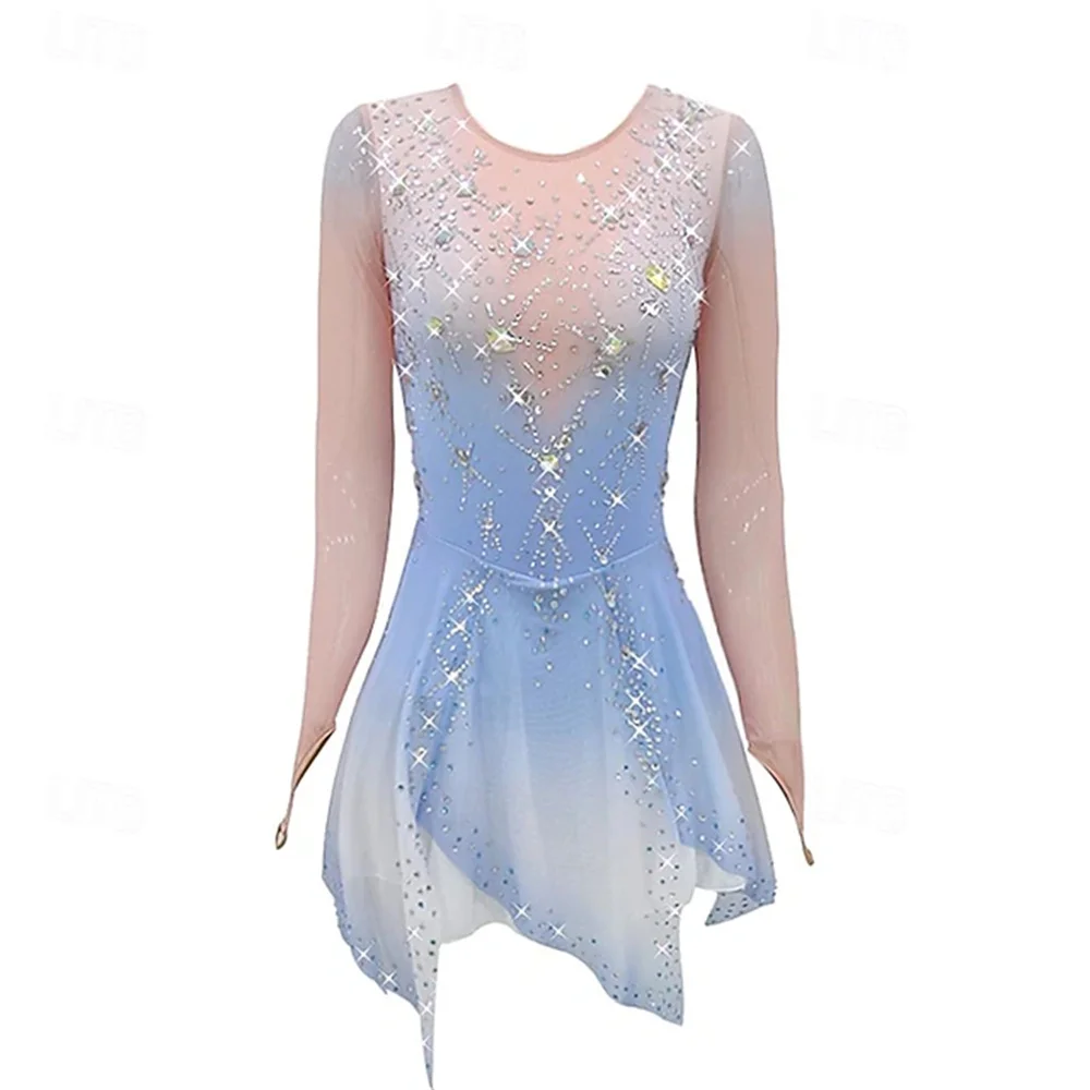 Figure Skating Dress Women High Elasticity Training Competition Skating ...