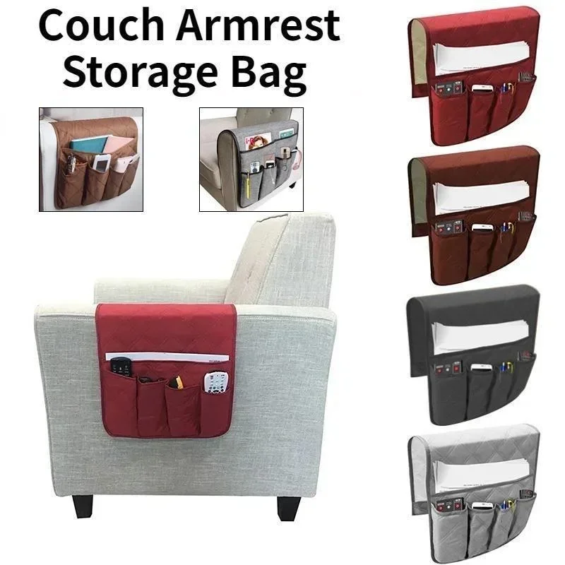 Waterproof Sofa Couch Chair Armrest Organizer Sofa Arm Caddy Tray Tidy ...