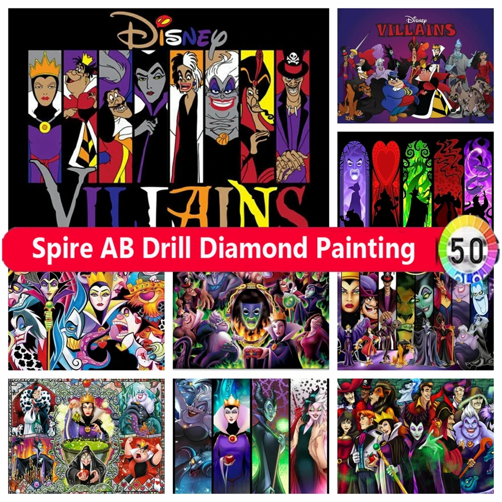 New-Disney-Villains-Evil-Queen-5d-Diy-AB-Diamond-Art-Painting-Kits ...
