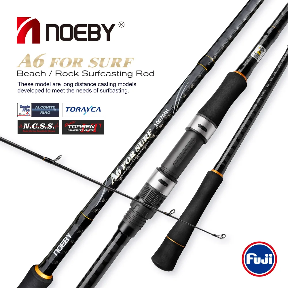Noeby Beach Surfcasting Fishing Rod 3.05m 3.2m Spinning Lure Weight 10-45g 20-70g Fuji Part High ...