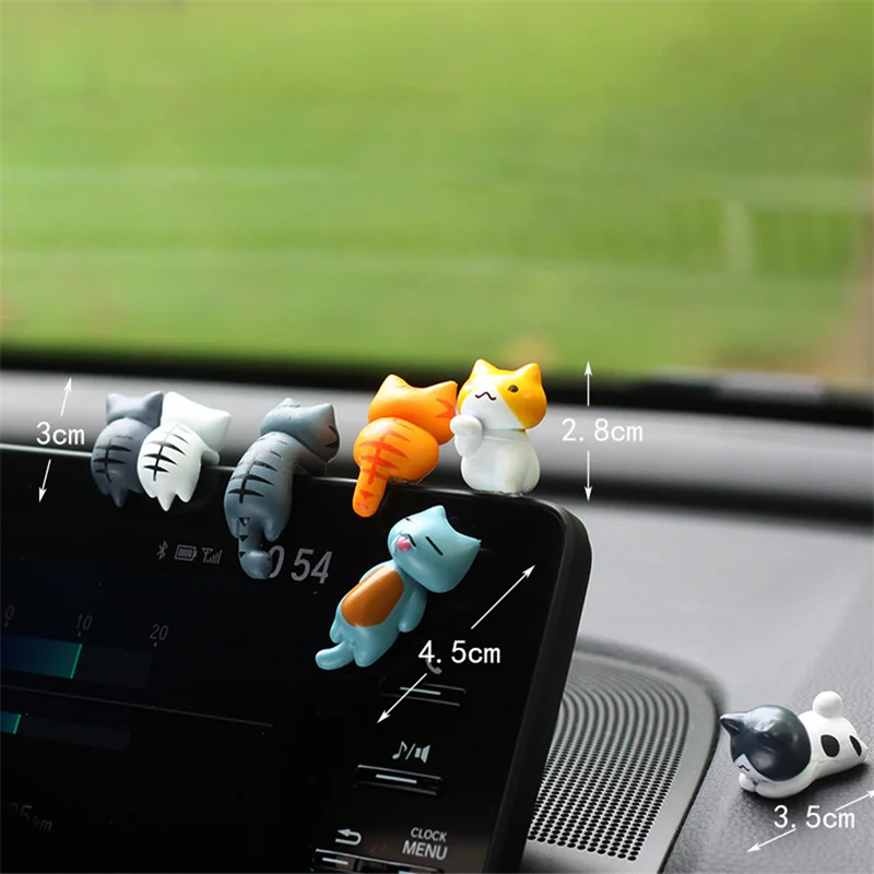 6Pcs-Car-Decoration-Cat-Rotate-Head-Doll-Kitty-Creative-Auto-Ornaments ...