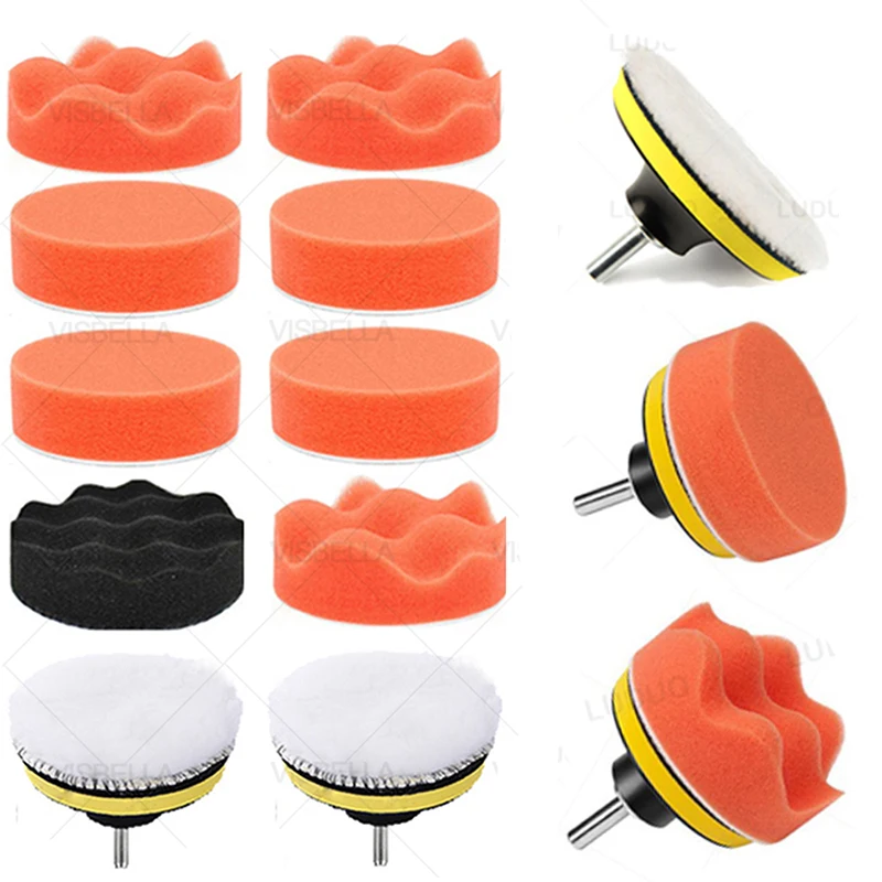 Car Polishing Pad 3inch Sponge Kit Buffer Waxing Sponge Auto Body ...