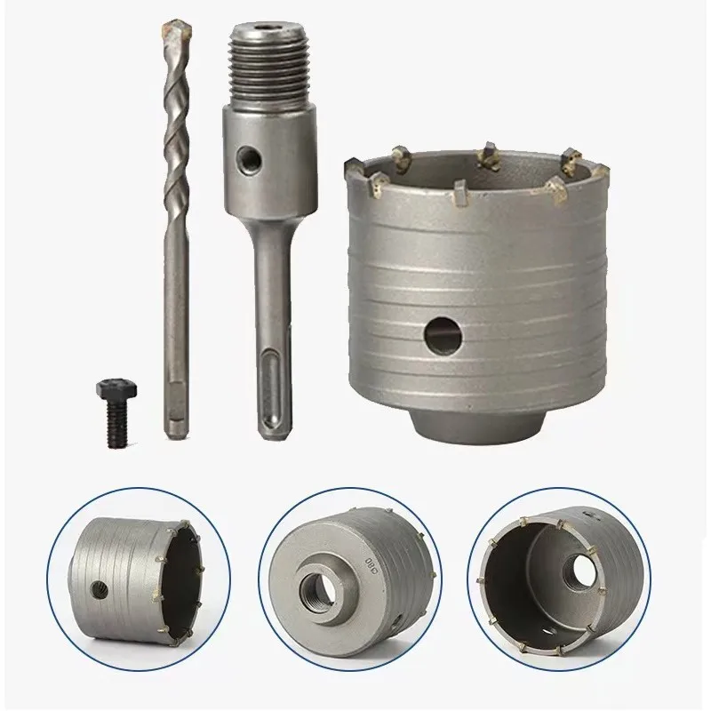 Set-Electric-Hollow-Core-Drill-Bit-Cement-Stone-Brick-Wall-Air ...