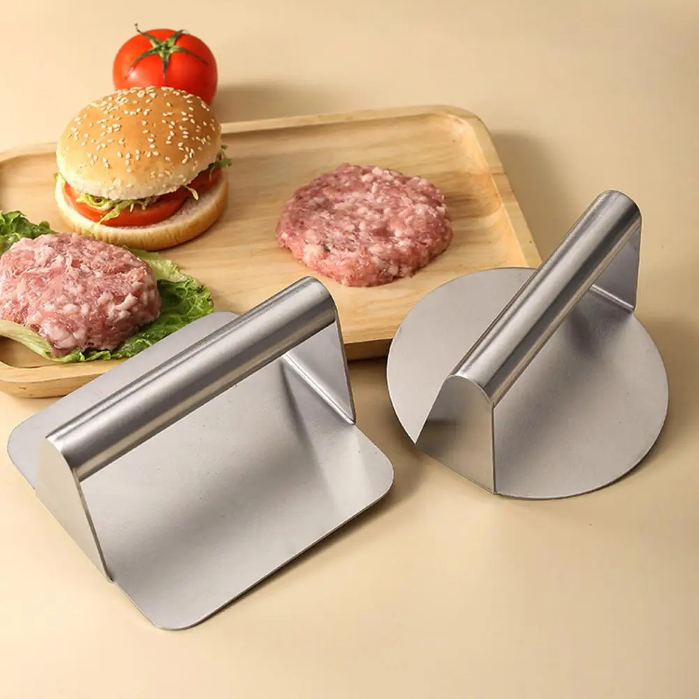 Stainless-Steel-Burger-Press-Durable-Grill-Smasher-Hamburger-Pressing ...