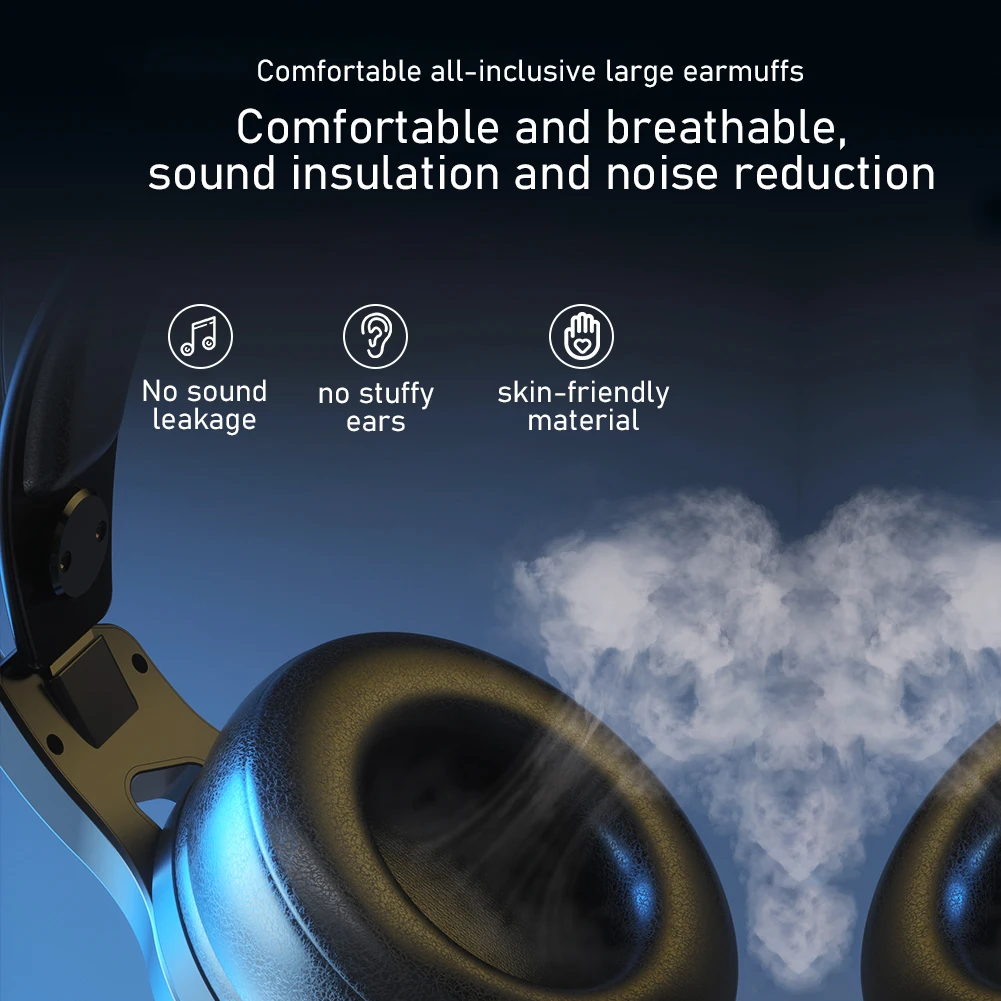 AULA S506 Gaming Headset RGB Head Beam Cool Lighting Effect Microphone ...