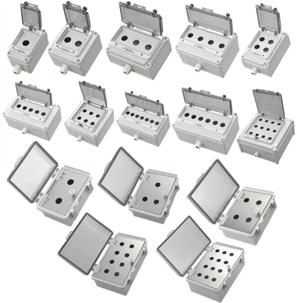 Outdoor-Waterproof-Button-Switch-Control-Box-IP67-1-7-22mm-Dia-Hole ...