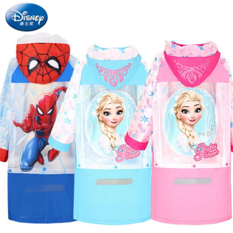 Frozen-Kids-Raincoat-Cartoon-Anna-Elsa-raincoat-Poncho-Book-Bag ...