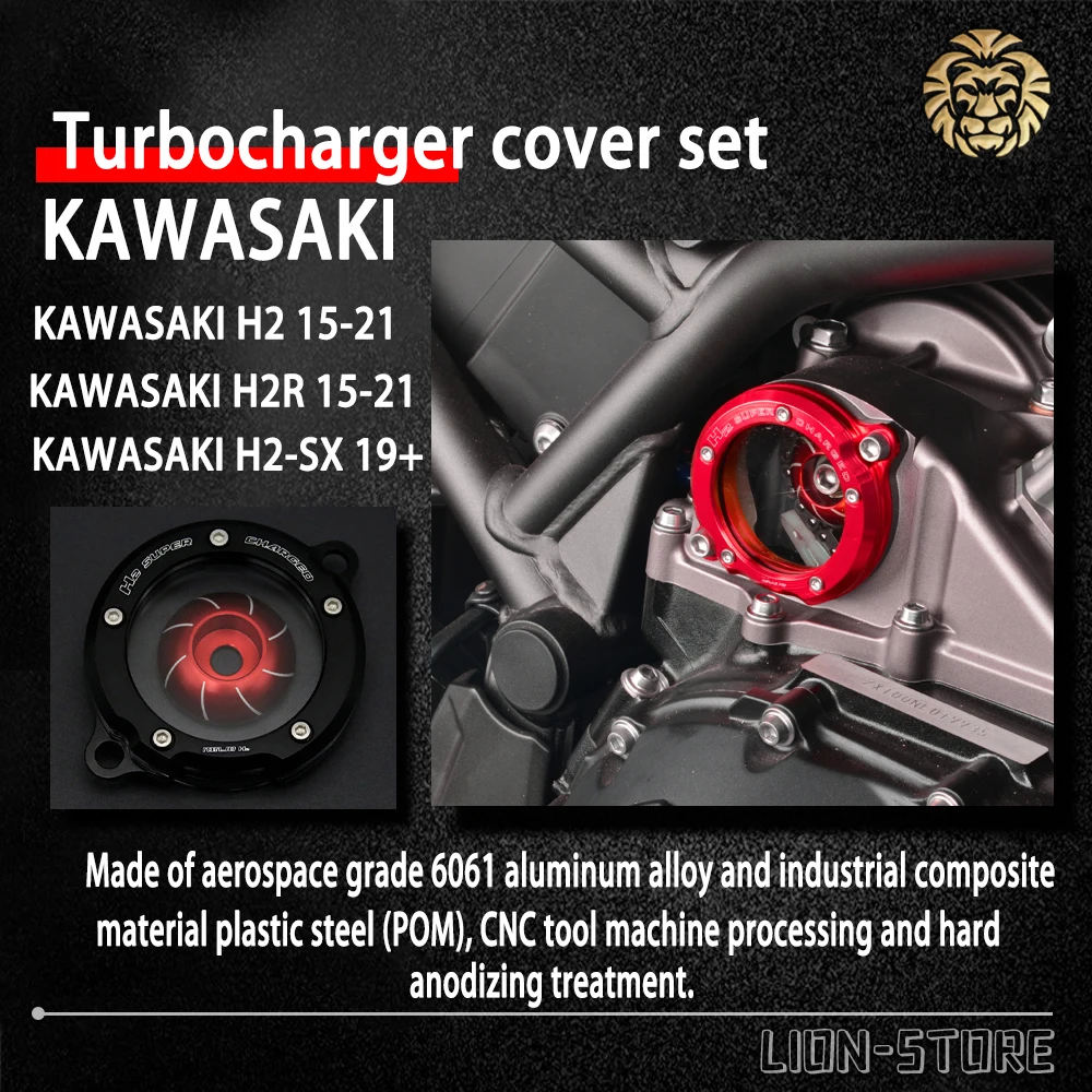 Transparent-cover-for-turbocharging-FOR-KAWASAKI-Z-H2-SX-H2R-H2-R-H-2-R ...