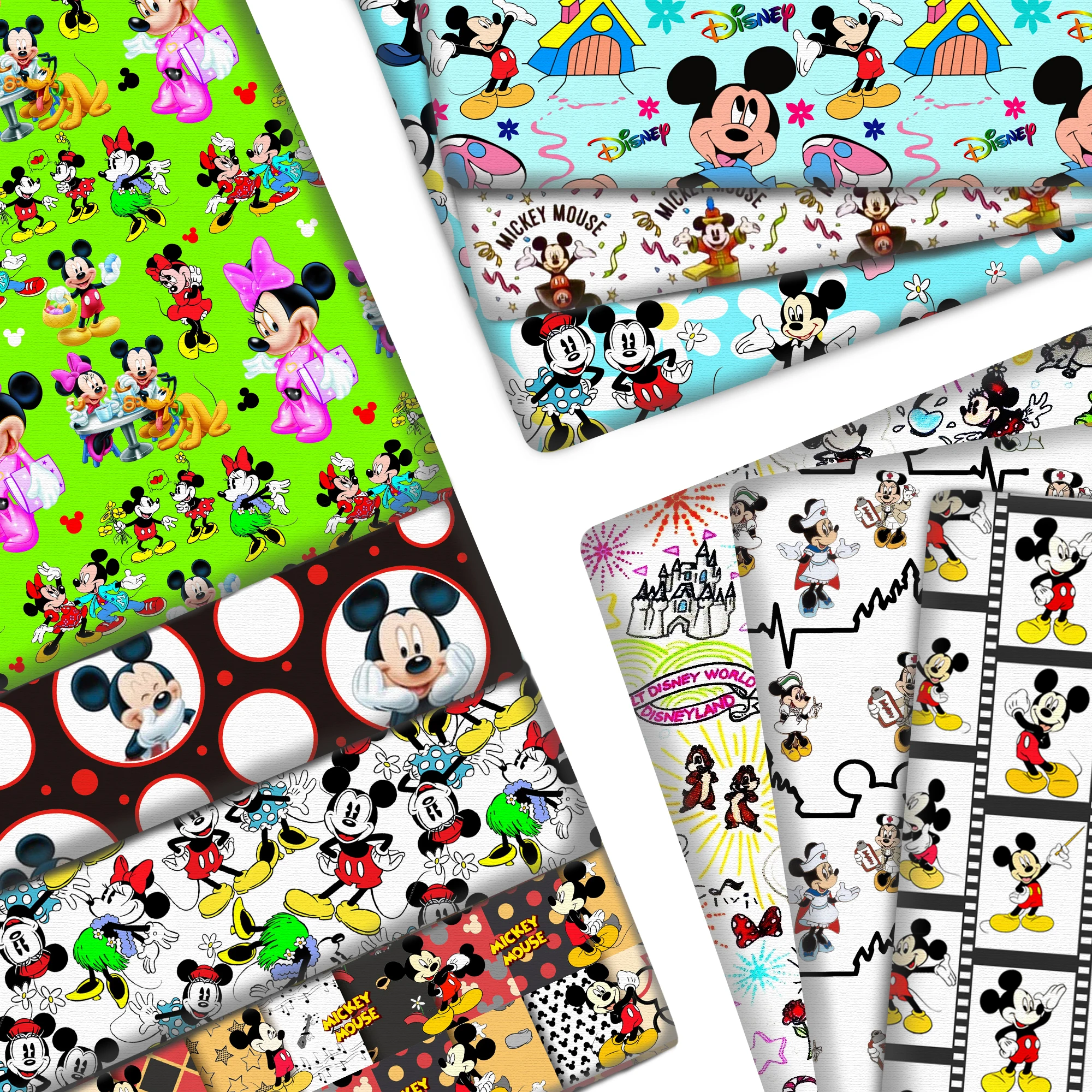 Disney-Mickey-Mouse-50-145cm-Polyester-Cotton-Pure-Cotton-Fabric-for ...