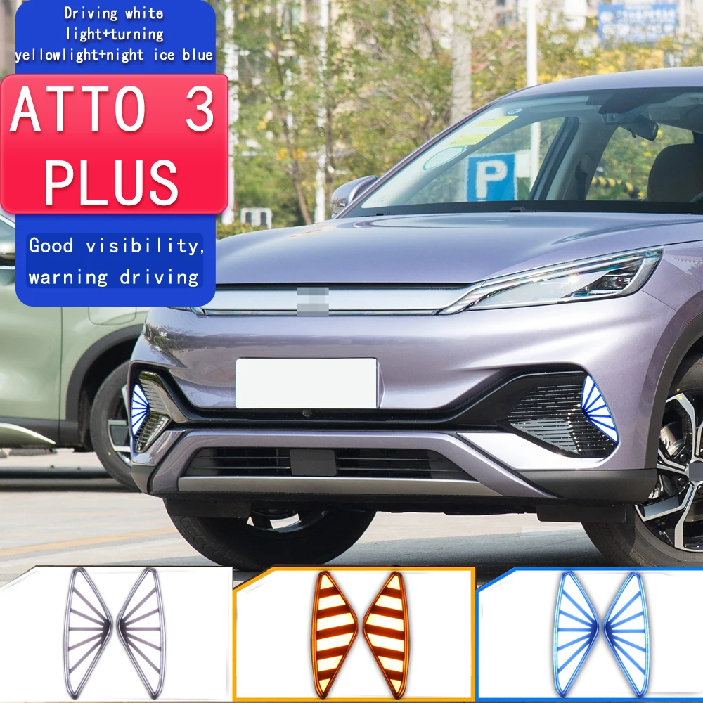 2PCS-LED-Daytime-Running-Light-For-BYD-YUAN-PLUS-ATTO-3-2023-2024 ...