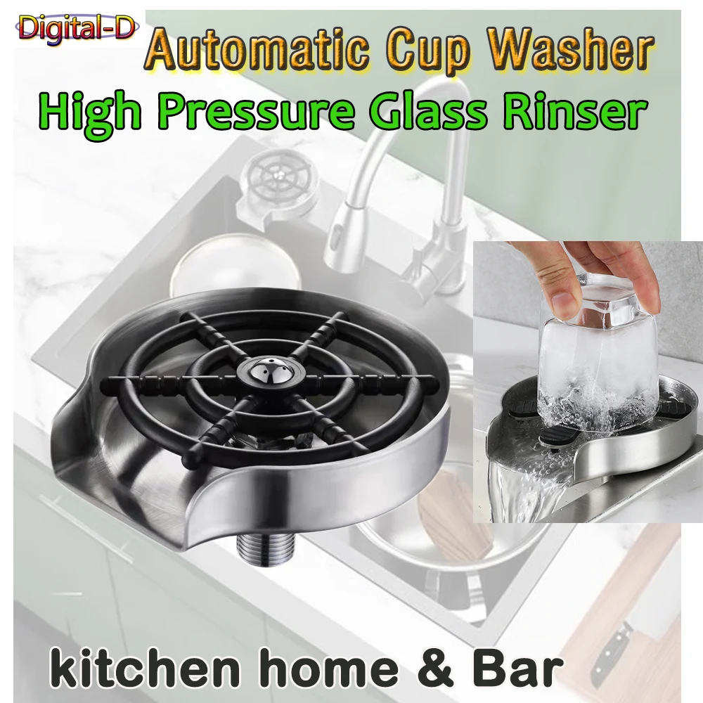 Automatic-Cup-Washer-High-Pressure-Kitchen-Glass-Rinser-automatic-Bar ...