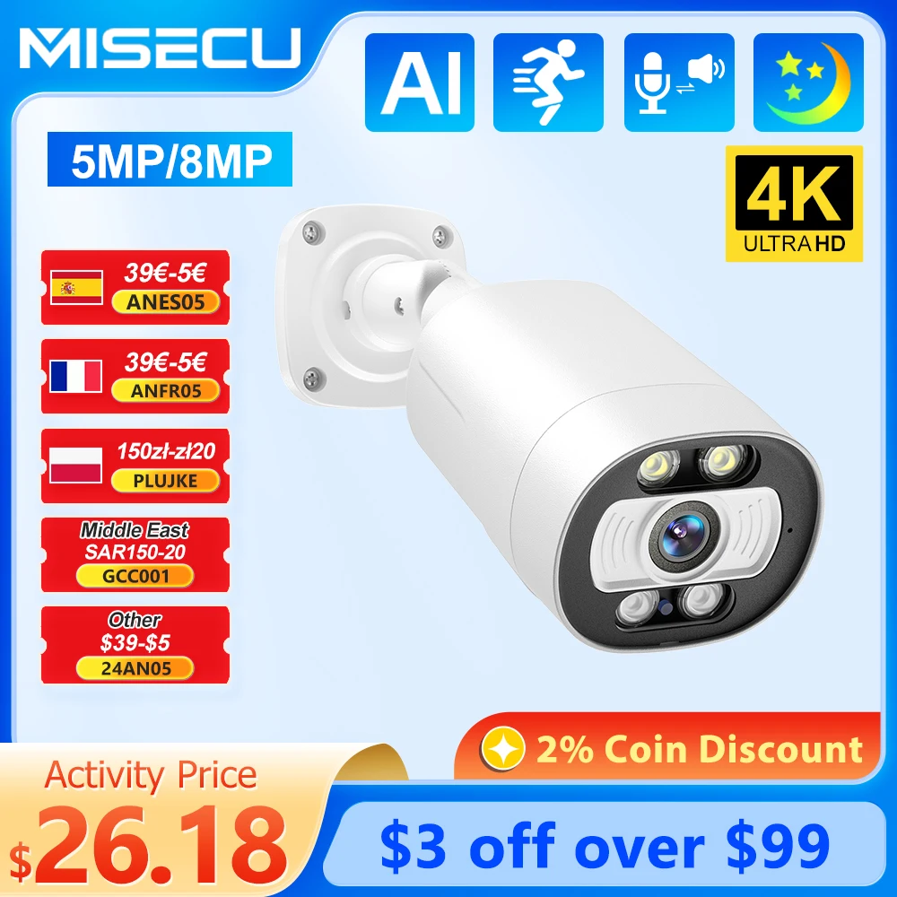 MISECU-4K-POE-Security-Camera-8MP-5MP-Outdoor-CCTV-Camera-Two-Way-Audio ...
